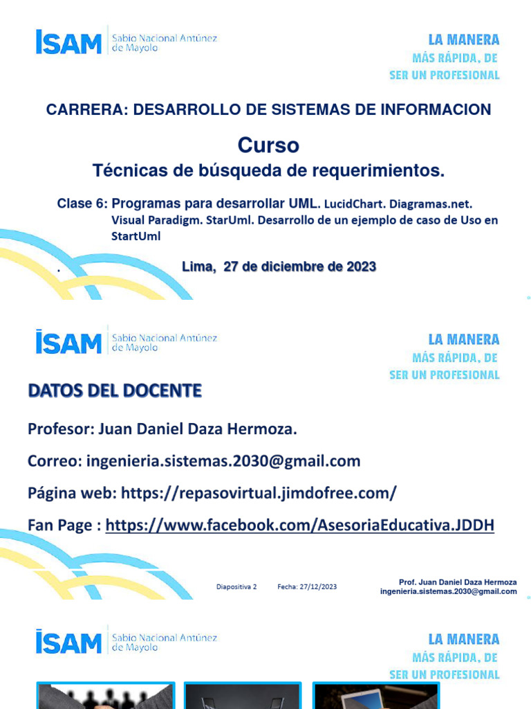 Clase 06 Tecnicas de Busqueda de Requerimientos 27 12 23 | PDF | Caso de uso | Lenguaje de ...