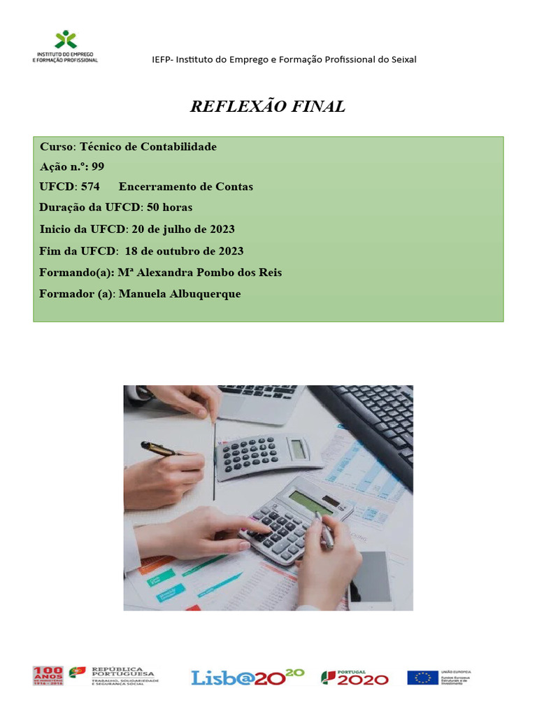 Reflexao Da Ufcd 574 | PDF