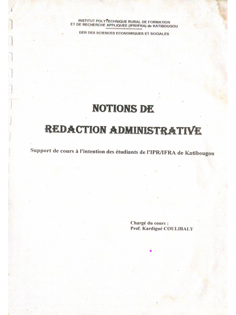 Rédaction Administrative | PDF