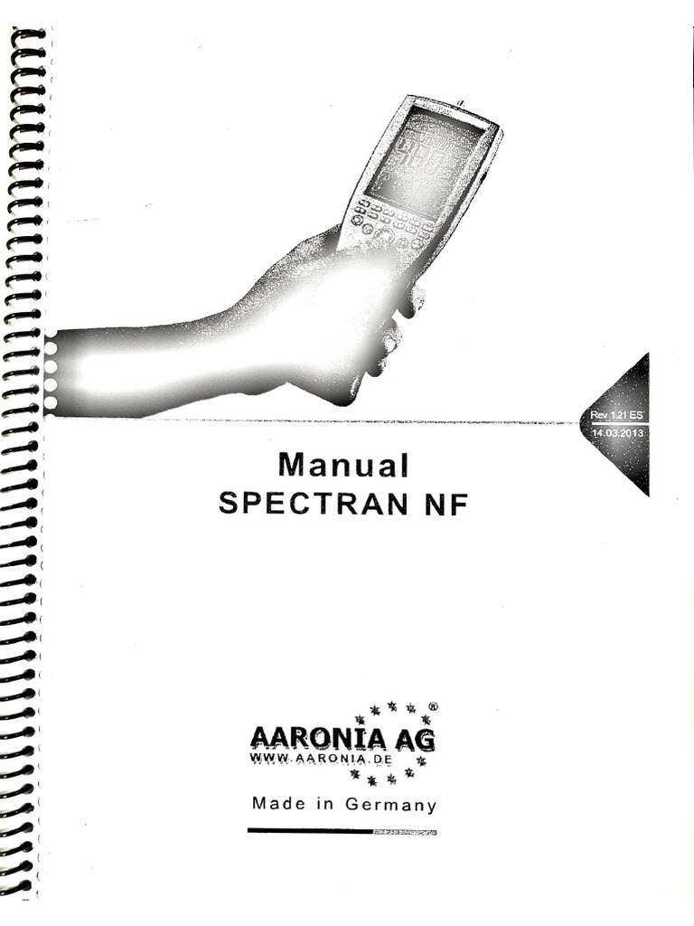 Manual Spectran NF | PDF