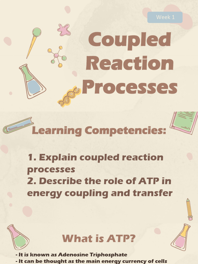 ATP in Coupled Reaction Processes | PDF | Adenosine Triphosphate ...