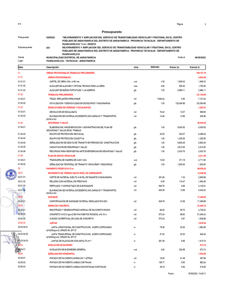 Ptto Pistas | PDF | Hormigón | Energía solar