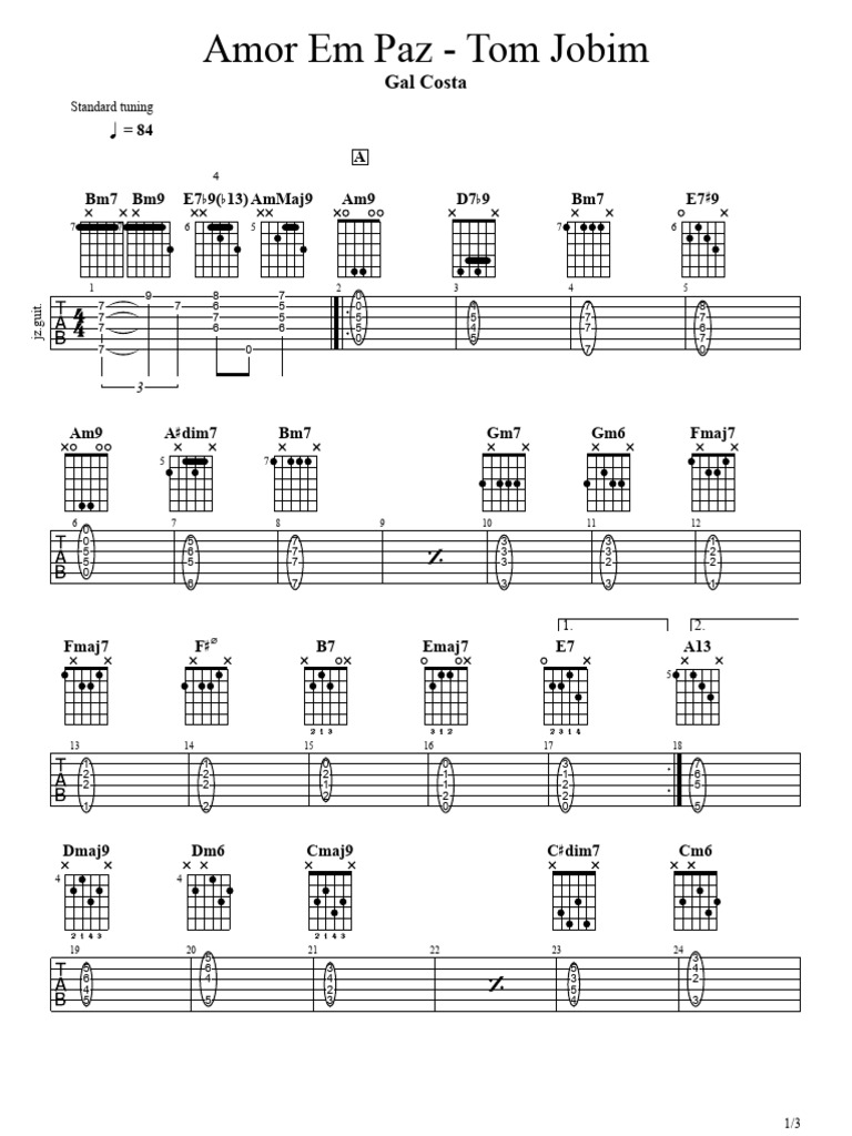 Amor em Paz - Tom Jobim | PDF