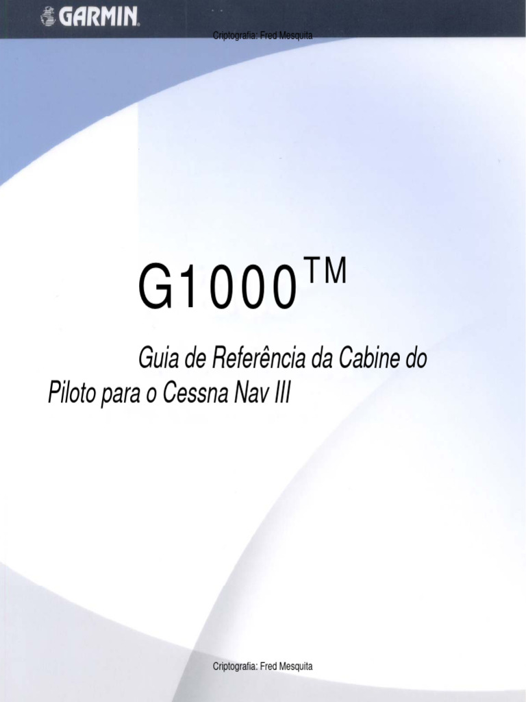 G1000 - Cessna 172 - 182 - 206 - Manual PT BR | PDF | Sistema de ...