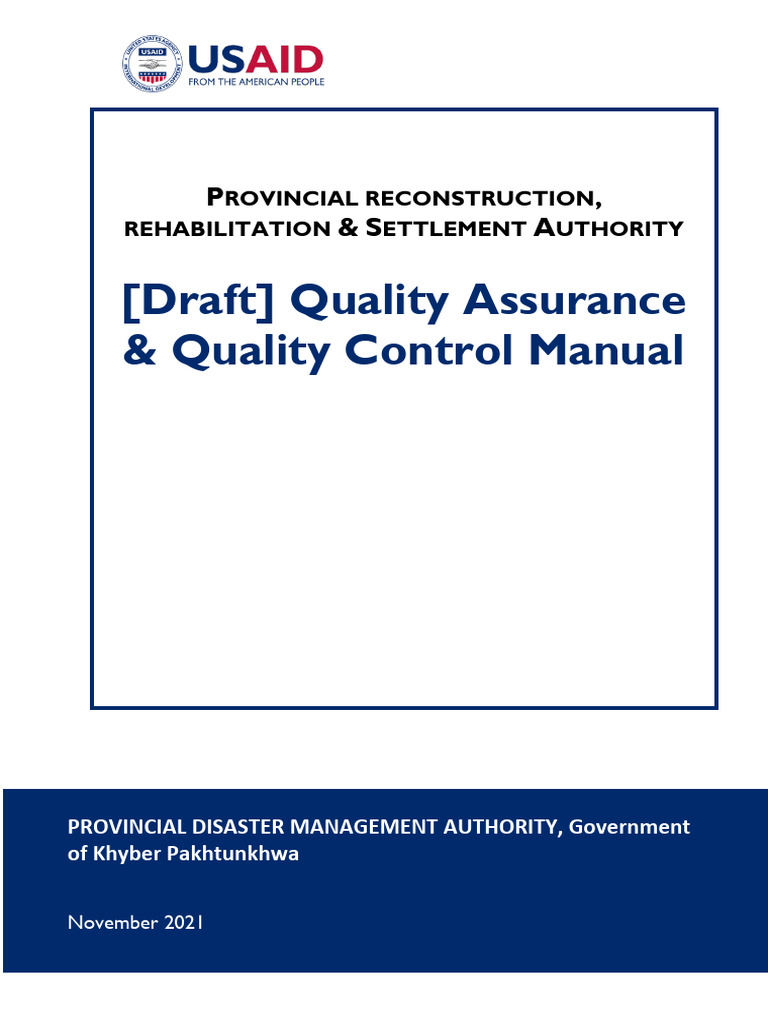 Quality Control Quality Assurance Qaqc Pdf 