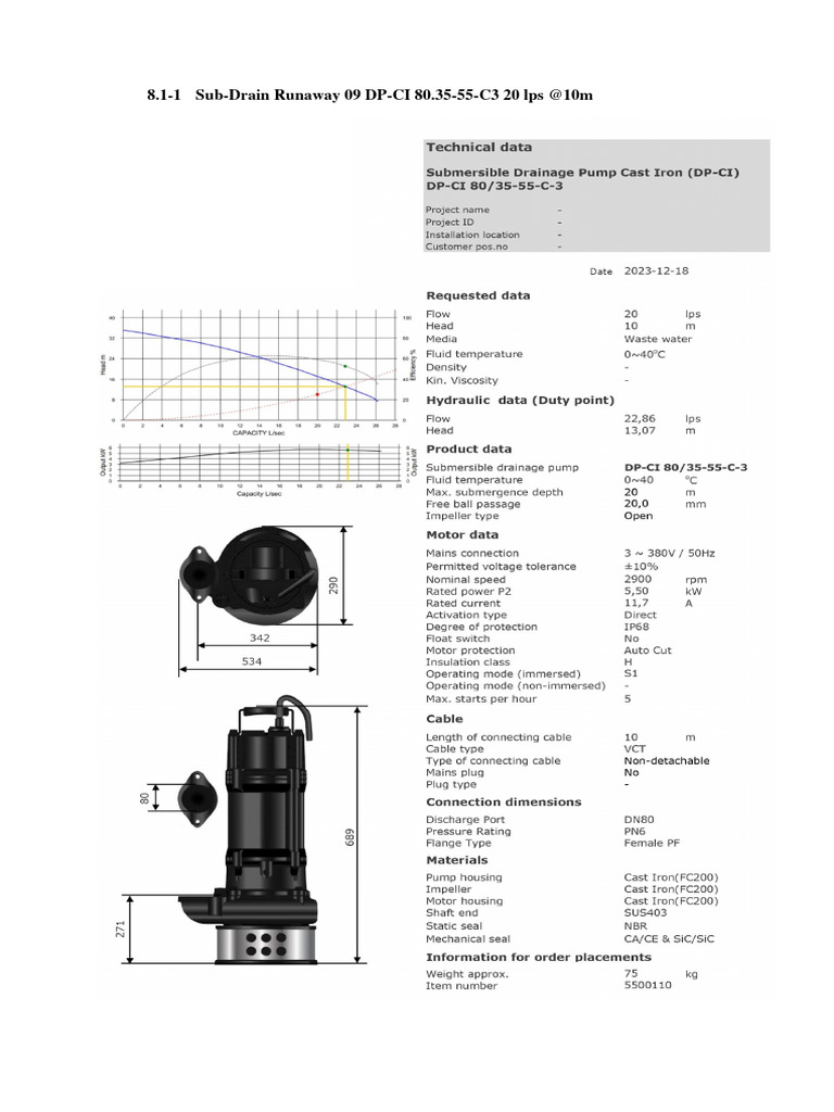 Spek Pompa Wilo | PDF
