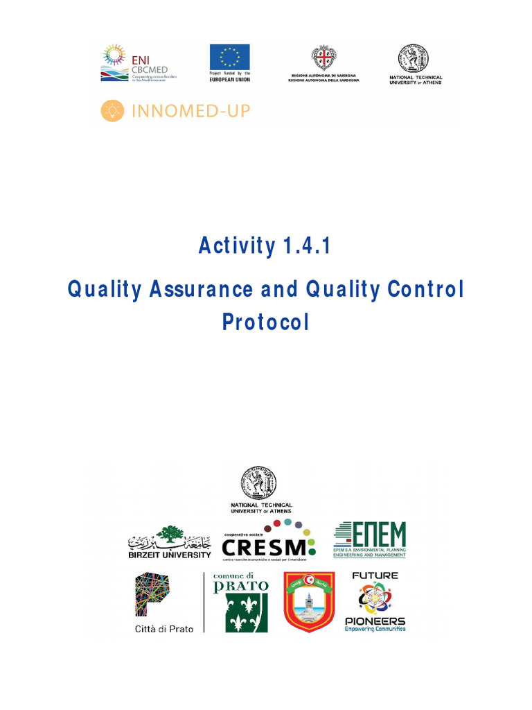 A 1.4.1 Qa QC Protocol | PDF | Quality Assurance | Quality Management