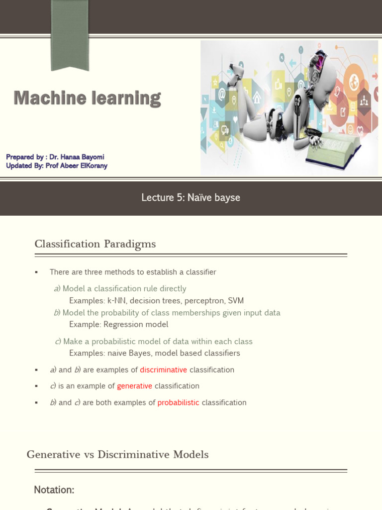 Lecture 5-Naïve Bayes | Download Free PDF | Statistical Classification | Statistics
