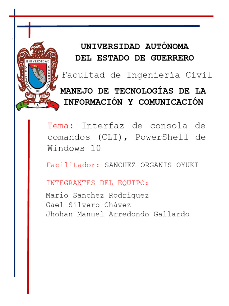 Consola de Comandos (CLI), Powershell de Windows 10 | PDF Consola de Comandos (CLI), Powershell de Windows 10 | PDF