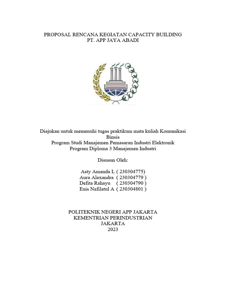 Proposal Rencana Kegiatan Beauty Class | PDF