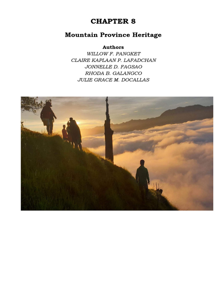 Mt. Province Heritage Notes | PDF | Family