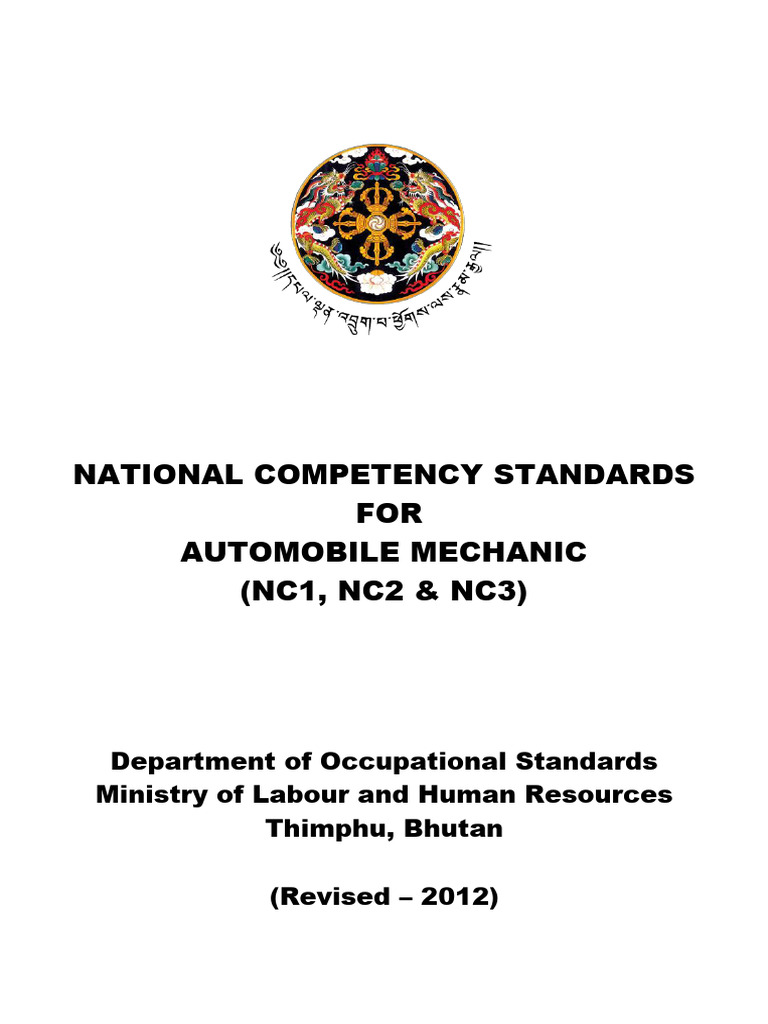 National Competency Standards for Mechanics | PDF | Vocational ...