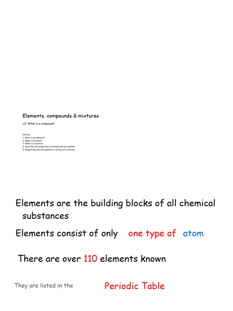 P3 7w Sc2 - Compounds - PowerPoint | PDF | Chlorine | Sodium Chloride