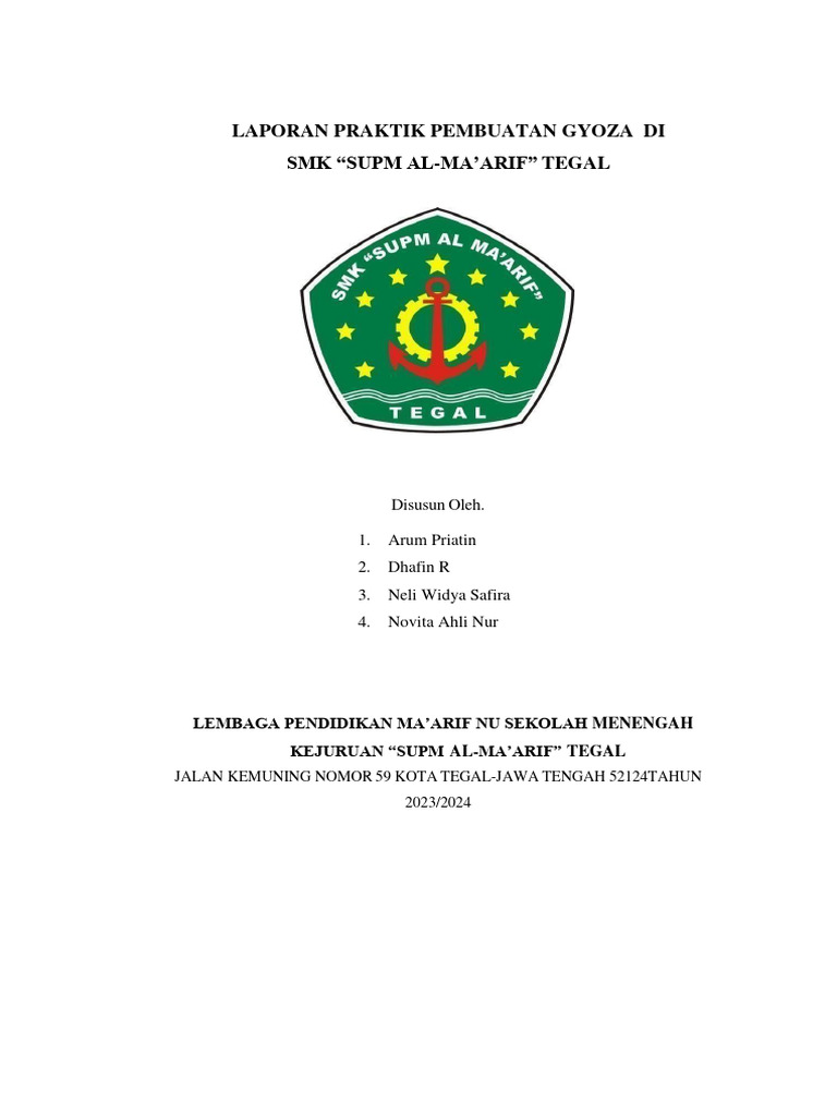 Pembuatan Gyoza di SMK SUPM Tegal | PDF | Kesehatan Holistik | Sains ...