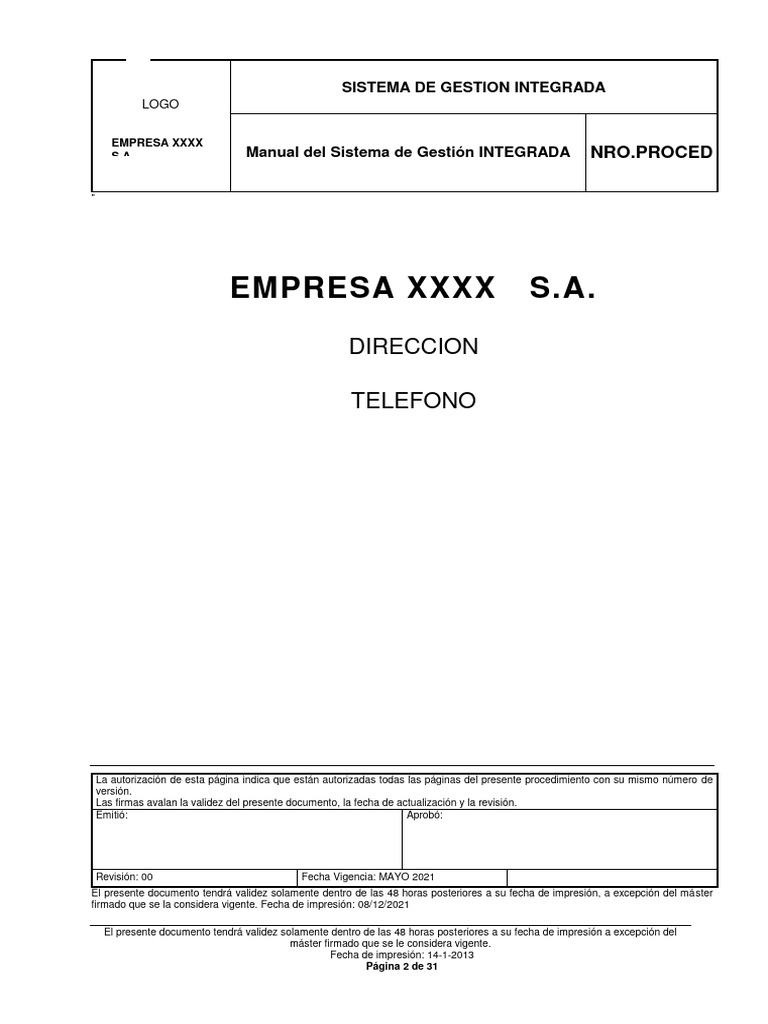 MODELO Manual Del SGI | PDF | Calidad (comercial) | Business