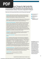 DBT Hierarchy of Treatment Targets | PDF