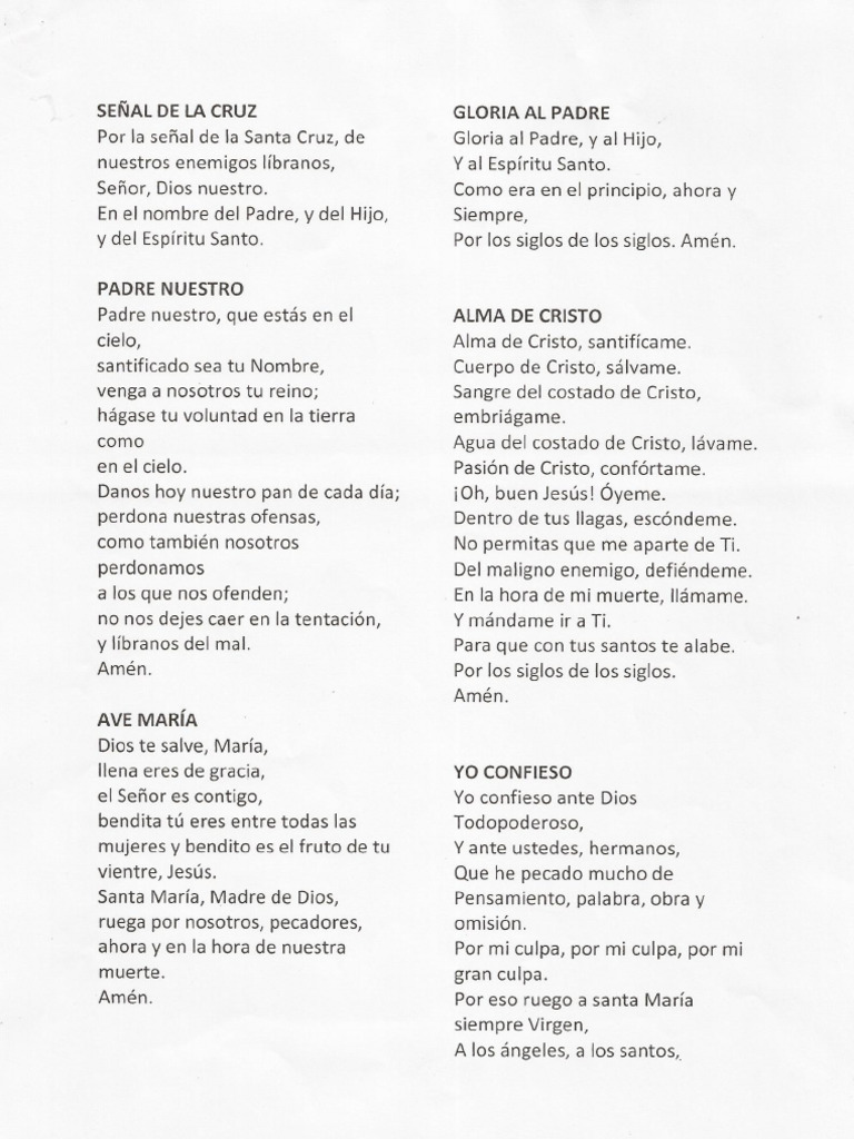 Rezos Primera Comunion | PDF