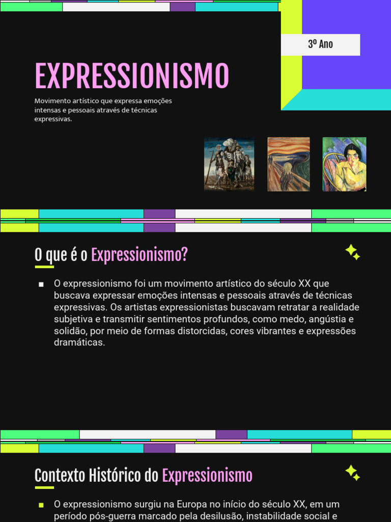 Expressionismo-2 | PDF | Expressionismo | Movimentos artísticos