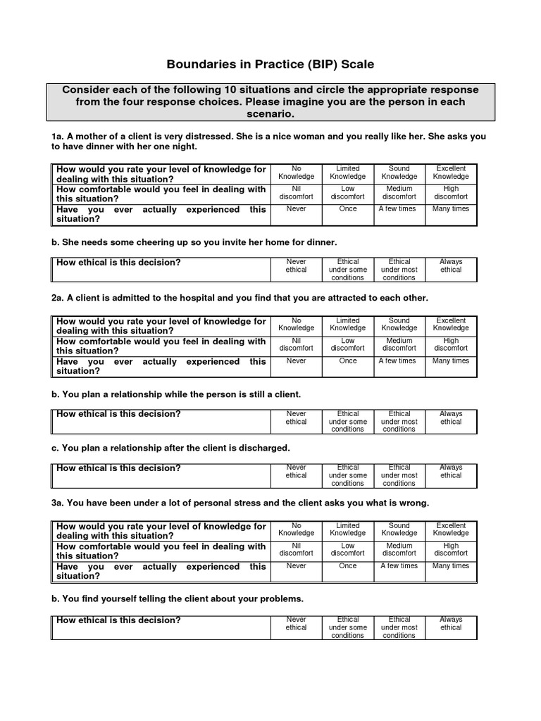 Boundary Assessment in Counseling Practice | PDF | Knowledge | Psychology