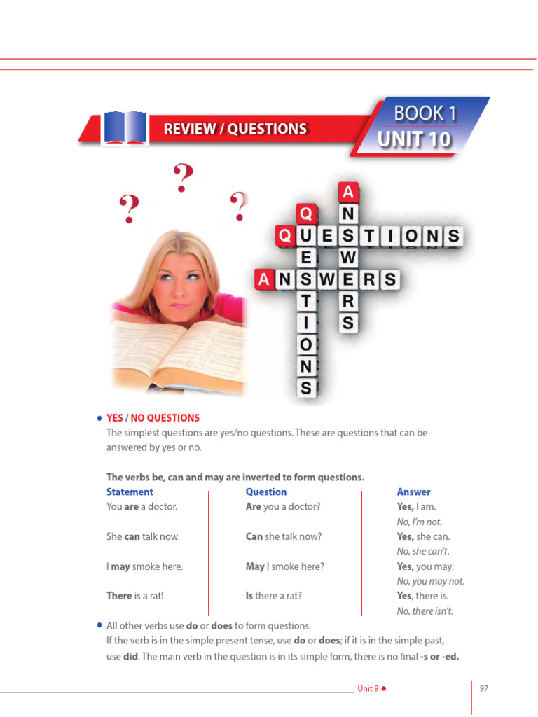 Unit 10 | PDF | Question | Verb