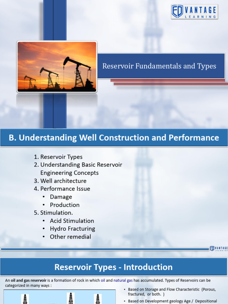 Reservoir Fundamental Types | PDF | Porosity | Petroleum Reservoir