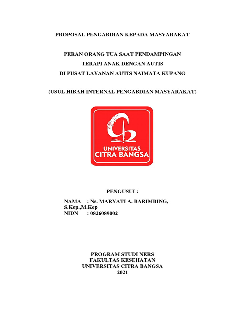 Peran Orang Tua dalam Terapi Autis | PDF