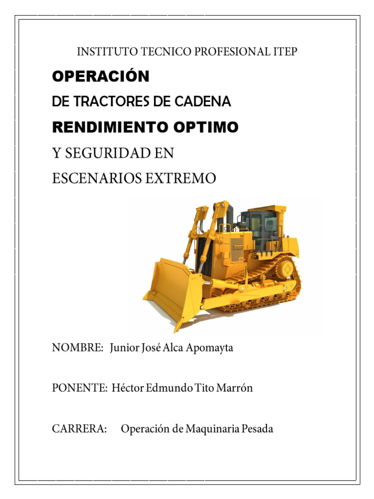 Tractor Cadena | PDF | Tecnología