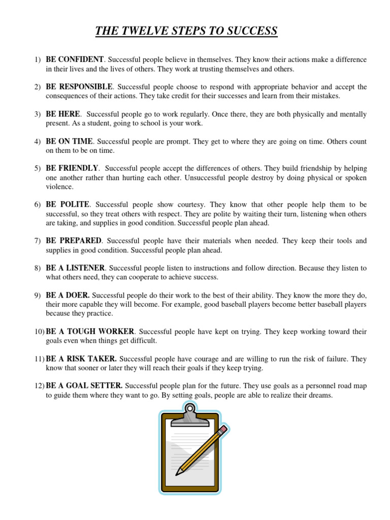 Success Tips for Students | PDF | Career & Growth | Self-Improvement