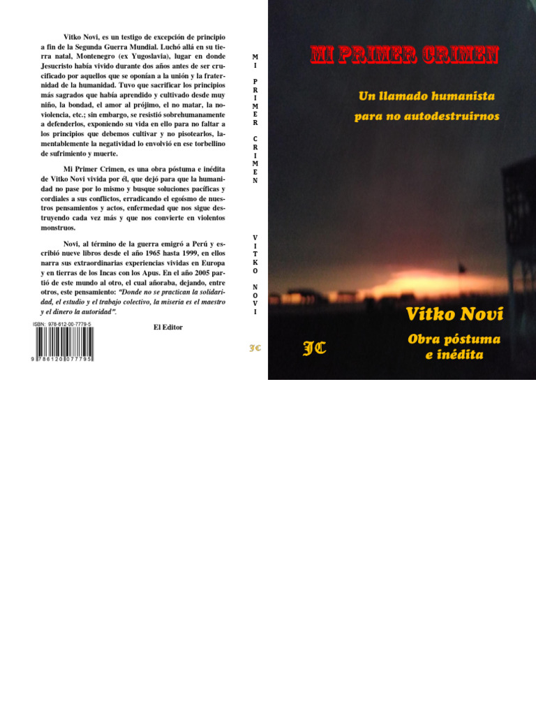 Original Mi Primer Crimen - Vitko Novi | PDF