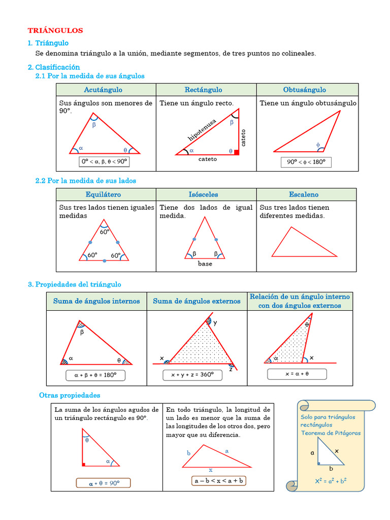 TRIÁNGULOS | PDF | Triángulo | Euclides