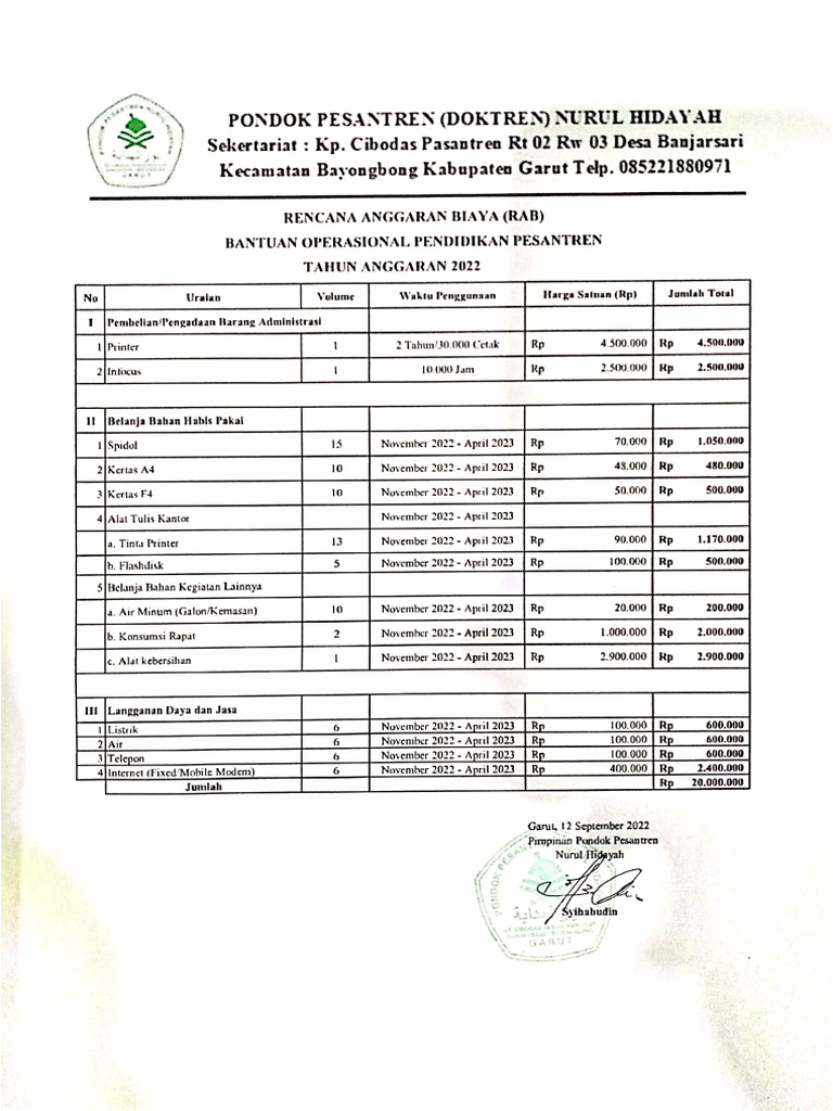 Rab Bop Pasantren | PDF