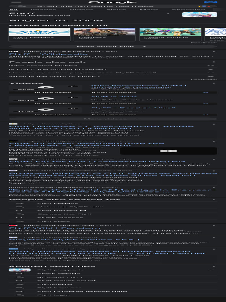 Flyff Game Release and History | PDF | Software