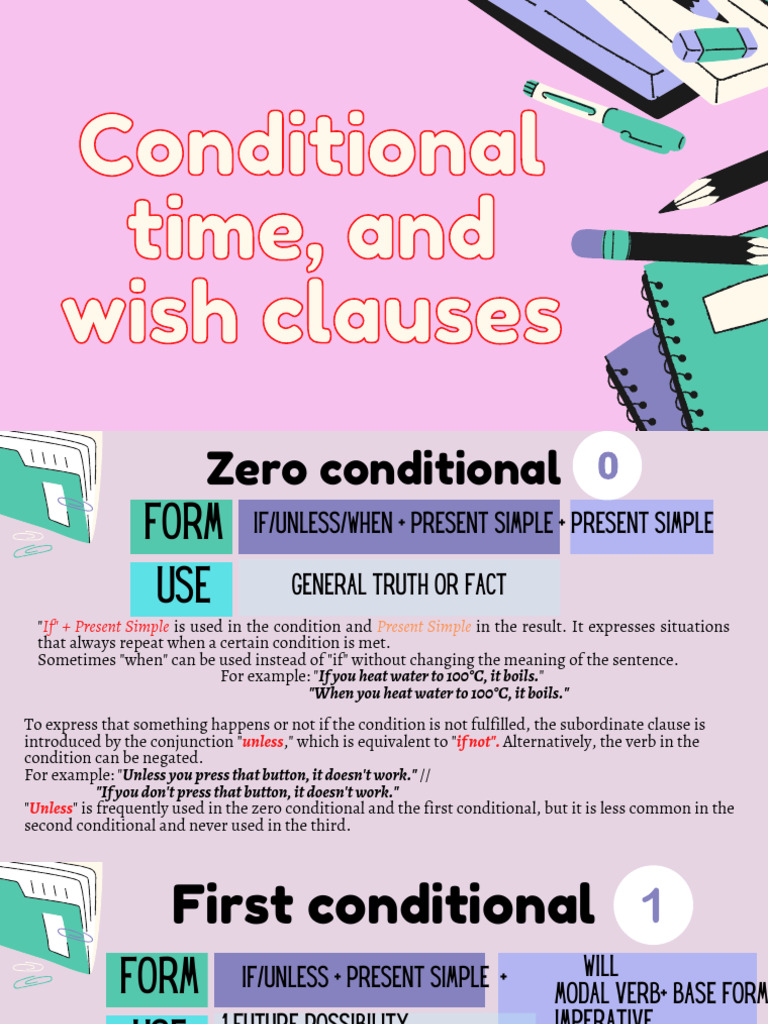 ENGLISH Conditionals | PDF | Linguistic Morphology | Language Mechanics