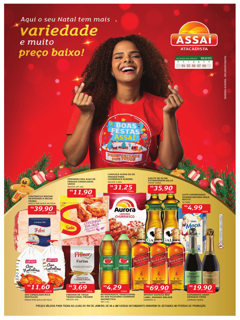 Jornal de Ofertas RJ Validade 04 A 08 de Dezembro de 23 | Download grátis PDF | Bebida | Culinária