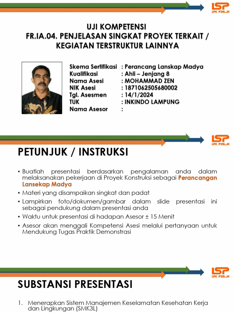 Presentasi SKK Lansekap | PDF