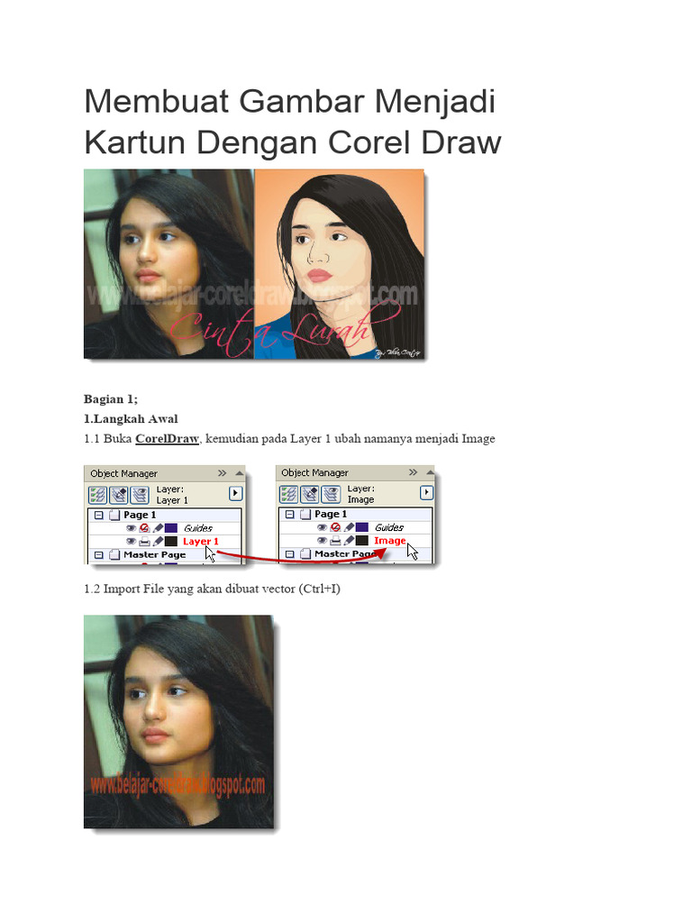 Membuat Gambar Menjadi Kartun Dengan Cor | PDF | Komputer