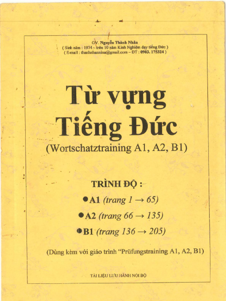 D. A1-B1 TU VUNG TIENG DUC (BIA MAU VANG) | PDF