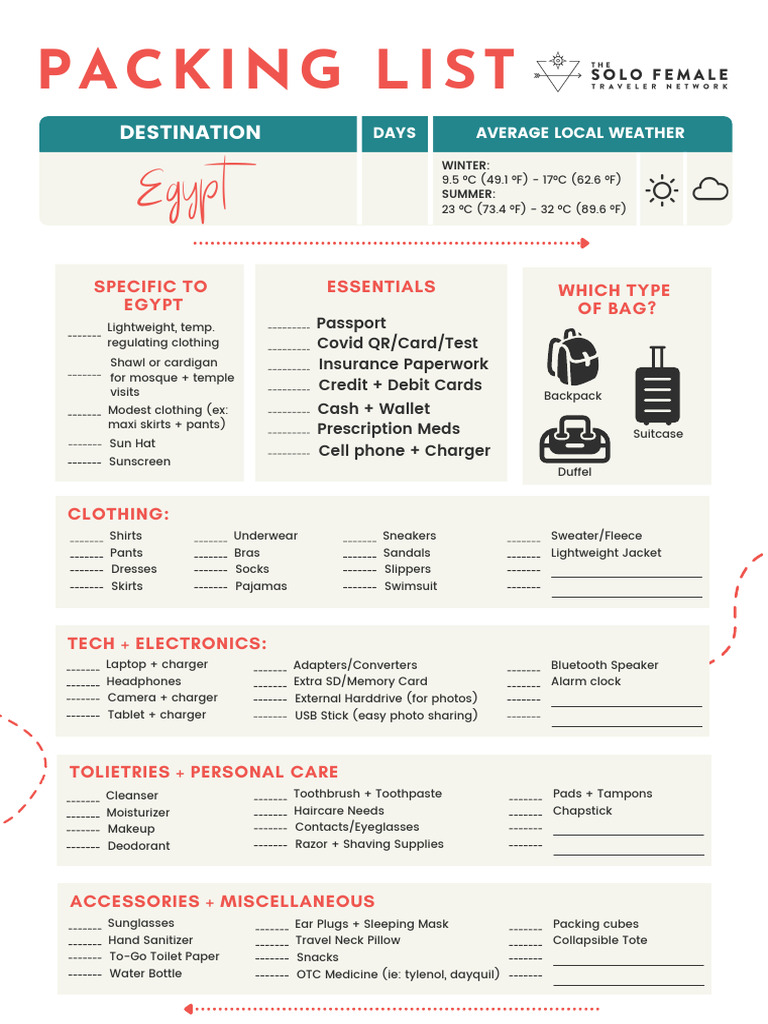 Packing Lists | PDF | Clothing | Fashion