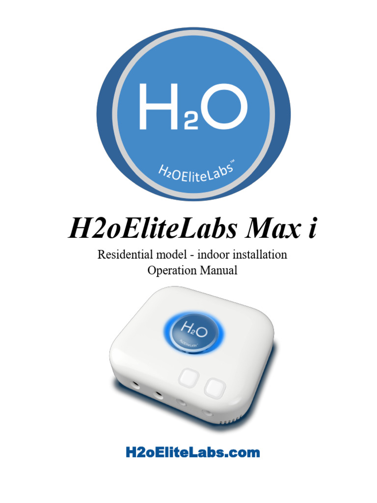 EWC Max I Manual | PDF | Plumbing | Pipe (Fluid Conveyance)