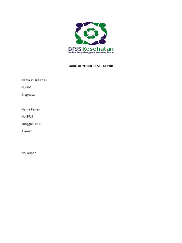 Buku Kontrol Peserta PRB | PDF