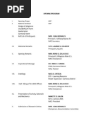 Sample Alumni Homecoming Program | PDF