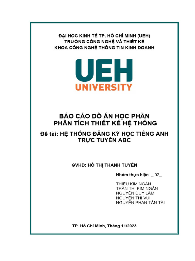 Nhom2 Doan PTTKHT | PDF