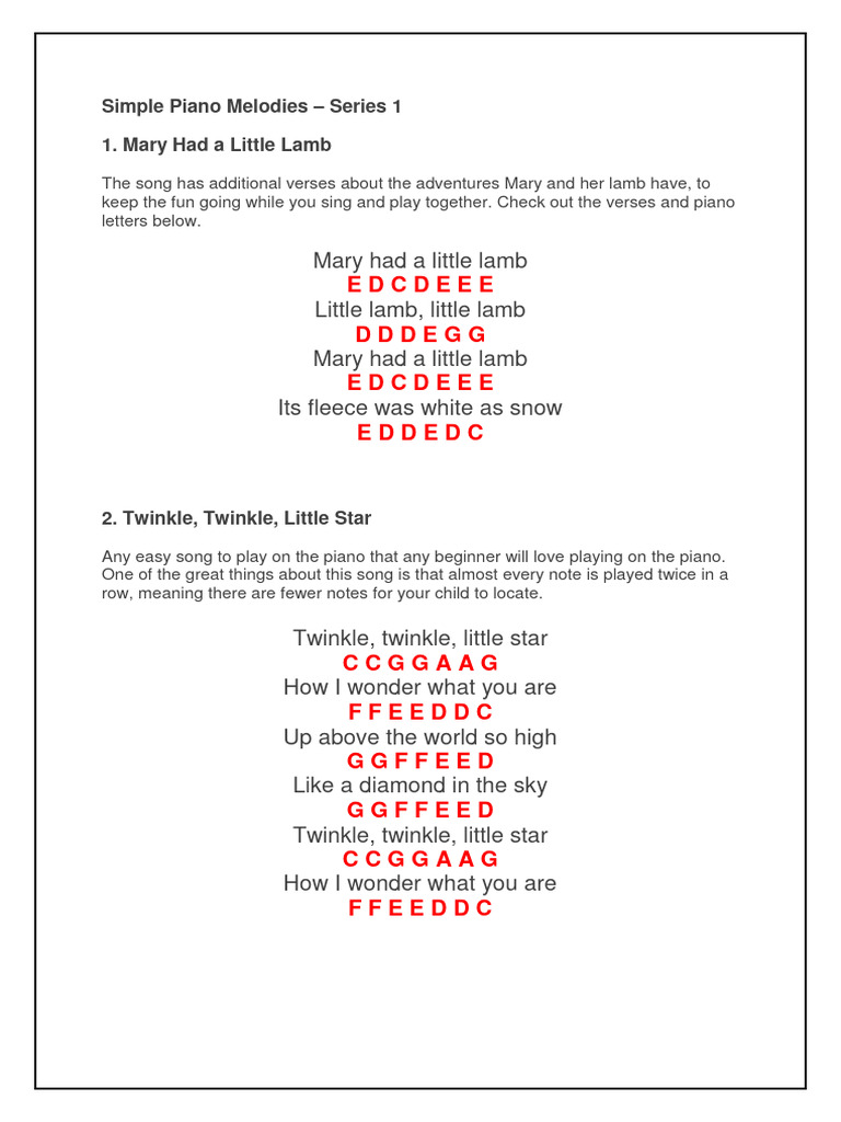 Simple Piano Series 1 | PDF | Symphony No. 9 (Beethoven) | Musical Forms