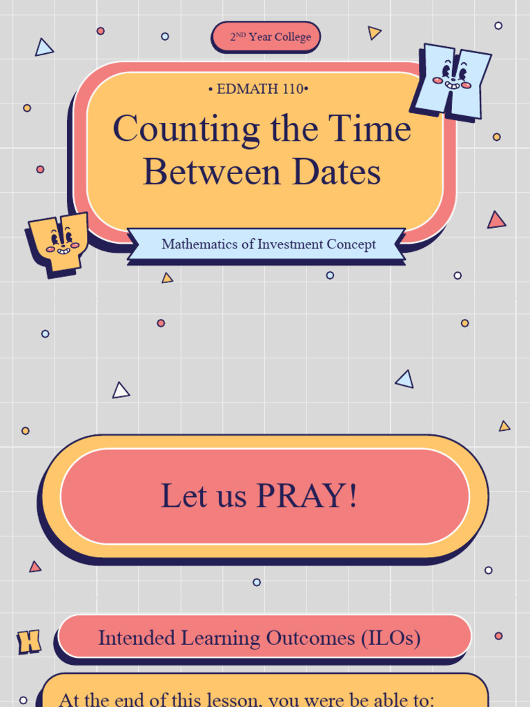 Counting The Time Between Dates | PDF | Interest | Personal Finance