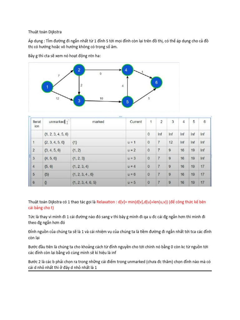 Thuật toán Dijkstra | PDF