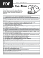 D100 Random Magical Effects | PDF | Dungeons & Dragons | D20 System
