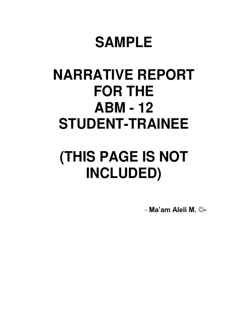Narrative Format Stem | PDF