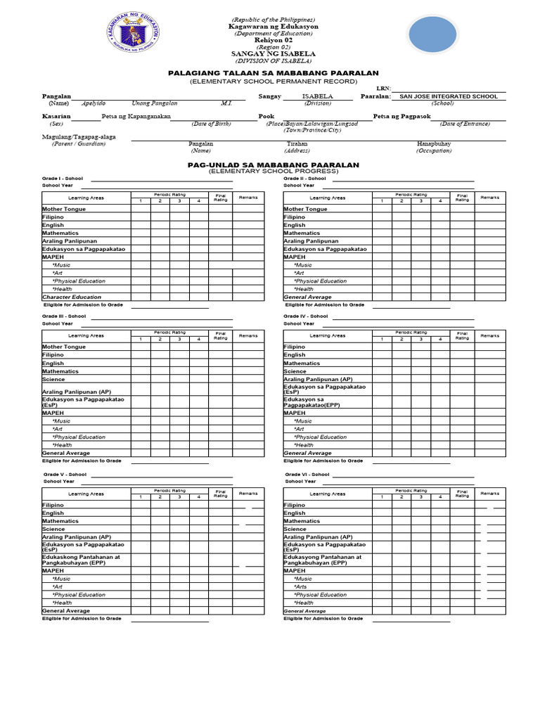 FORM 137 | PDF