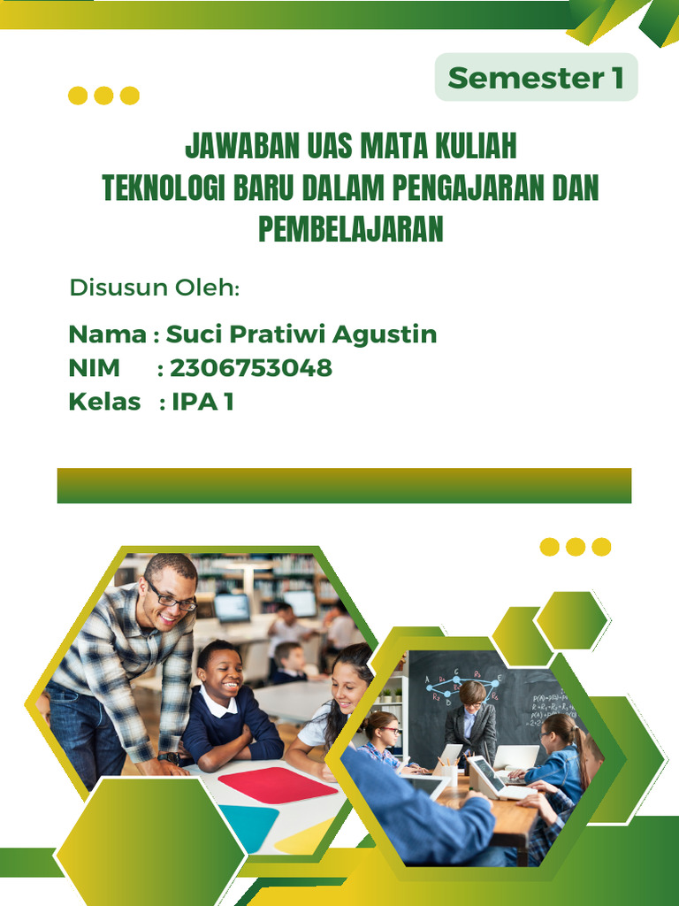 Jawaban UAS Teknologi Baru Dalam Pengajaran Dan Pembelajaran - Suci ...