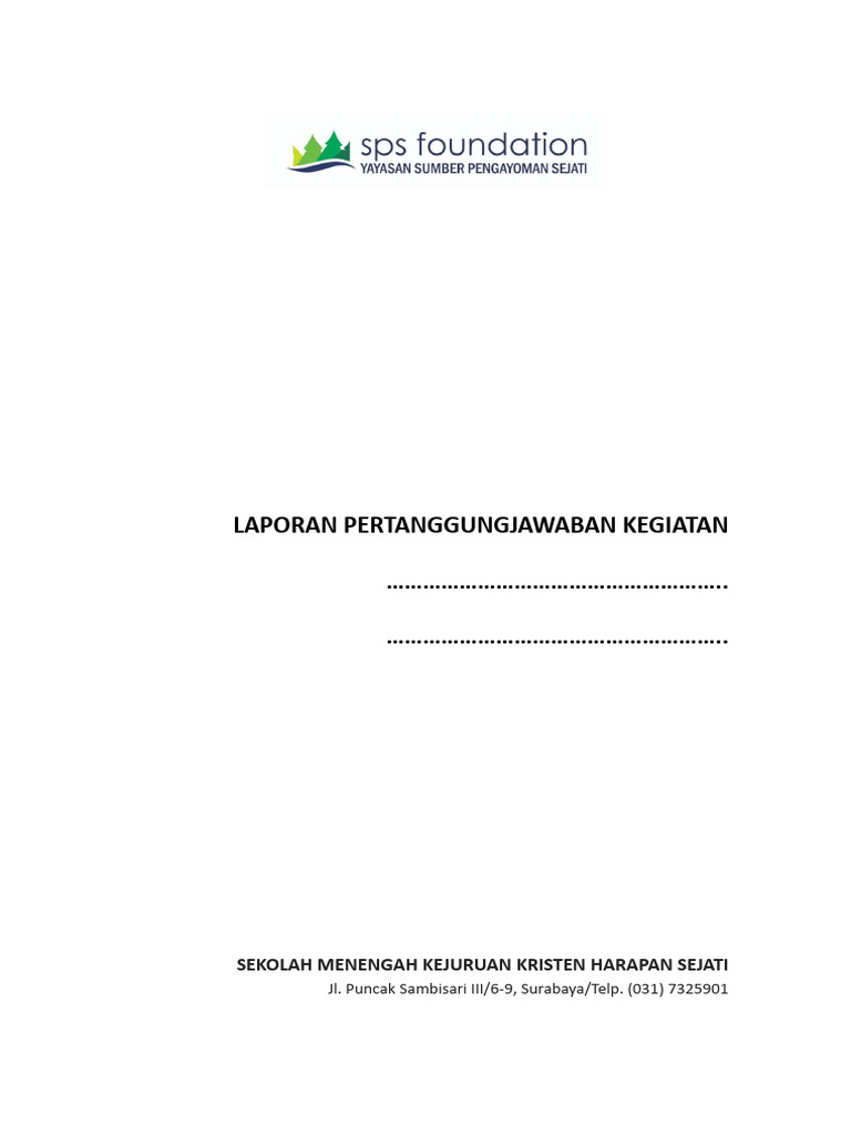 Format LPJ Kegiatan-1 | PDF | Seni